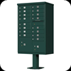 16-Door Cluster Mailbox (CBU) w/ Pedestal #1570-16 | US Mail Supply ...
