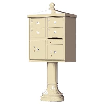 4-Door Traditional Decorative CBU Mailbox #1570-4T5V2 | US Mail Supply ...