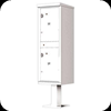 2-Door Outdoor Parcel Locker w/ Pedestal #1590-T1 | US Mail Supply ...