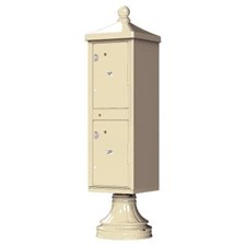 2-Door Outdoor Parcel Locker w/ Pedestal #1590-T1V2 | US Mail Supply ...
