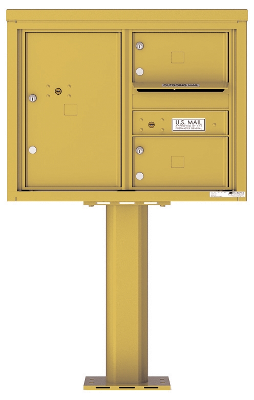 2 Tenant 4C Mailbox with Parcel Locker & Double High Doors | US Mail ...